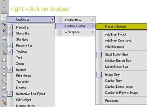 Icons In Toolbox CorelDRAW X4 CorelDRAW Graphics Suite X4 CorelDRAW Community