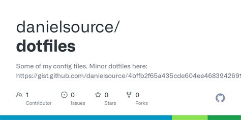 Github Danielsourcedotfiles My Config Files