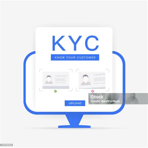 Kyc는 여권 데이터 페이지 운전 면허증 셀카 등 개인 식별 문서를 업로드하기위한 고객 신청서를 알고 있습니다 데스크탑 Pc