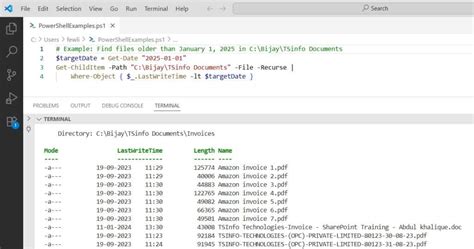 find files older than a specific date using powershell