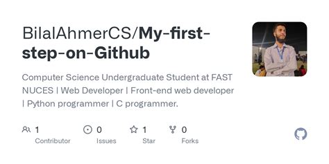 Github Bilalahmercsmy First Step On Github Computer Science