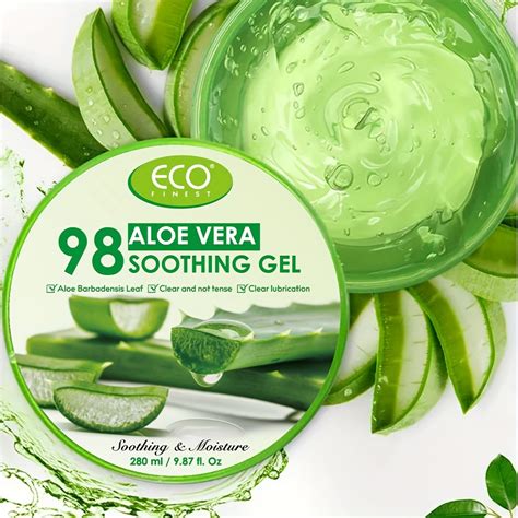 얼굴과 몸에 사용할 수 있는 280ml 알로에 베라 젤 피부 관리를 위한 순수 알로에 베라 젤 진정 효과가 있는 알로에 베라 얼굴 보습제 다용도 수분을 공급하는