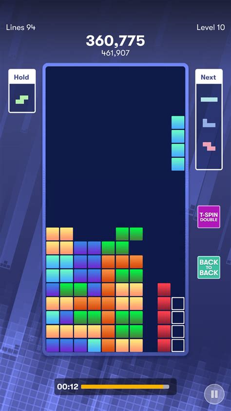 Tetris Mobile 410872 Points Finished Run Rtetris