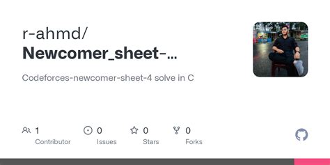 GitHub R Ahmd Newcomer Sheet Codeforces Sheet Codeforces Newcomer Sheet Solve In C