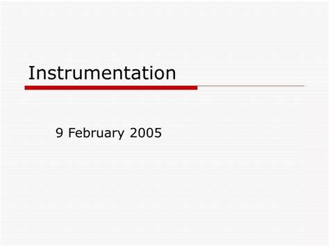 ppt instrumentation powerpoint presentation free download id 570696