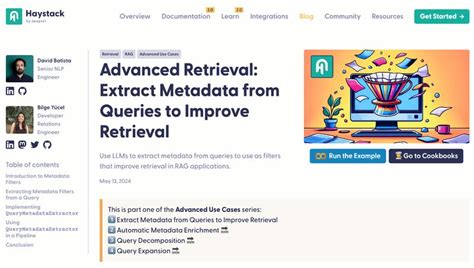 How To Use Haystack For Metadata Filtering Bilge Yücel Posted On The