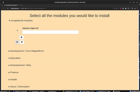 New Module Installer Magicmirror Forum
