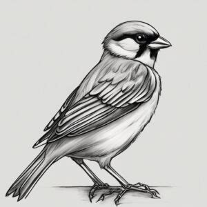How To Draw Sparrow Easy Step By Step Guide To Sparrow Drawing Trying Drawing