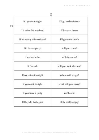 First Conditional Game PDF