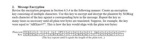 Solved 2 Message Encryption Revise The Encryption Program