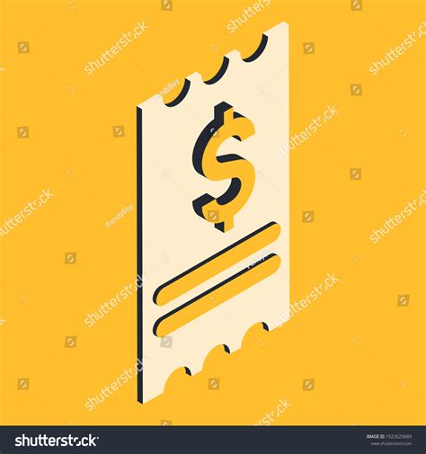 Dollar Bill Vector Illustration Modern Isometric Stock Vector Royalty