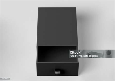블랙 서랍 패키지 상자 모형 빈 골판지 용기 라이트 배경에 격리 된 3d 렌더링 0명에 대한 스톡 사진 및 기타 이미지 0명 3차원 형태 공란 Istock