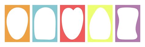 Premium Vector Hand Drawn Textbox Set With Bright Rich Colors Doodle Heart Oval Wavy