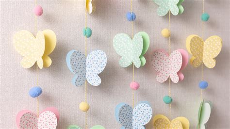 새학기 환경구성 봄모빌 쉬운 나비 모빌 만들기 무료도안공유 Youtube