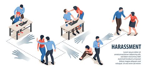 Harassment Isometric Infographic 29183267 Vector Art At Vecteezy