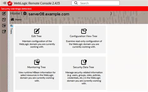 using weblogic remote console