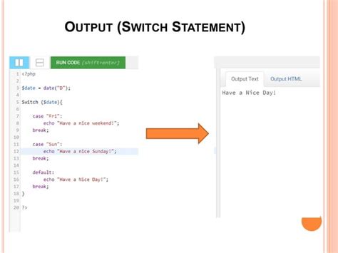 Statements And Conditions In Php Pptx Programming Languages Computing