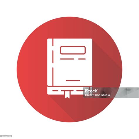 노트북 플랫 디자인 긴 그림자 문말 아이콘입니다 책갈피 벡터 실루엣 그림학교 교과서입니다 서점 출판사 도서관 로고 교육지식이득