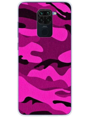 Coque En Silicone Imprim Es Pour Xiaomi Redmi Note Camouflage Rose