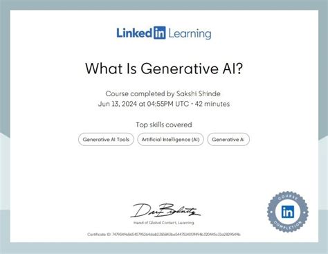 Sakshi Shinde On Linkedin Generativeai