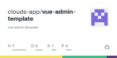 GitHub Clouds App Vue Admin Template Vue Admin Template