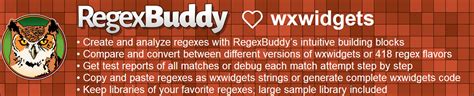 Wxregex Class Wxwidgets Regular Expressions