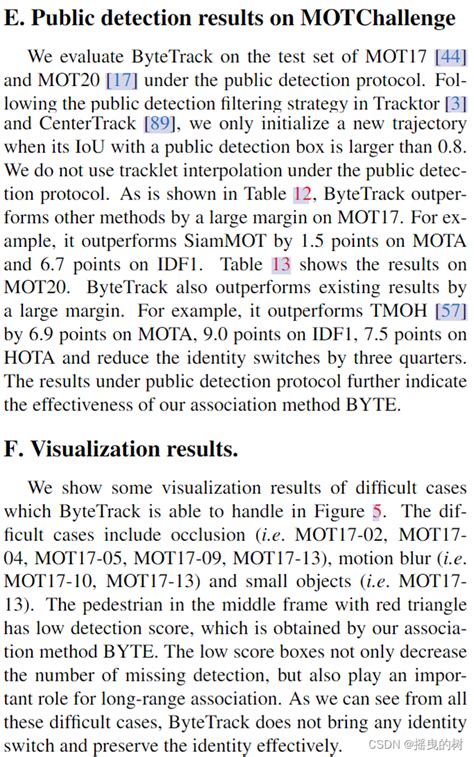 【笔记】文献阅读[bytetrack] Multi Object Tracking By Associating Every Detection Box Bytetrack指标计算 Csdn博客