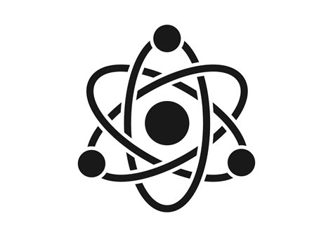 Atom Science Icon Logo Design Template Vector Isolated Illustration