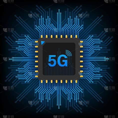 5G eSIM嵌入式SIM卡图标符号概念新芯片移动蜂窝通信技术矢量插图素材 花瓣网