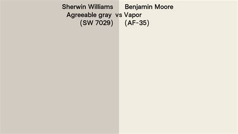 Sherwin Williams Agreeable Gray Sw 7029 Vs Benjamin Moore Vapor Af
