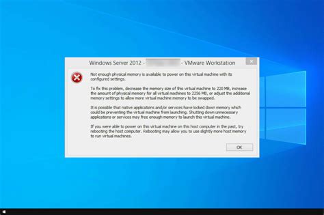 Not Enough Physical Memory In VMware Ways To Fix