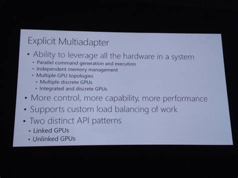 Directx 12 Multiadapter Technology Allows Discrete And Integrated Gpus