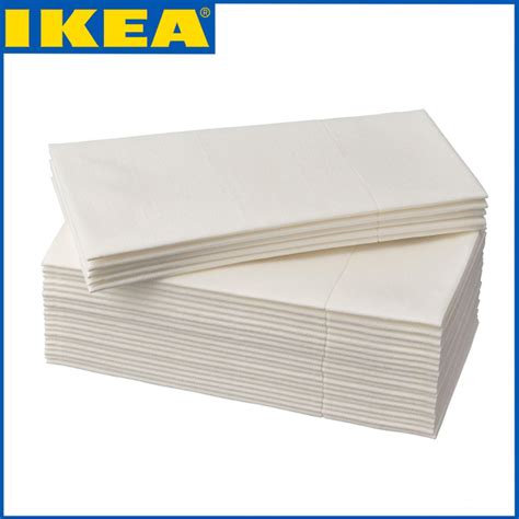 Салфетки бумажные IKEA (ИКЕА) 38x38 см, 8 упаковок по 25 штук/уп. Цвет ...