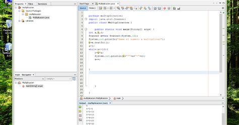 algoritmos y lenguajes de programación tabla de multiplicar