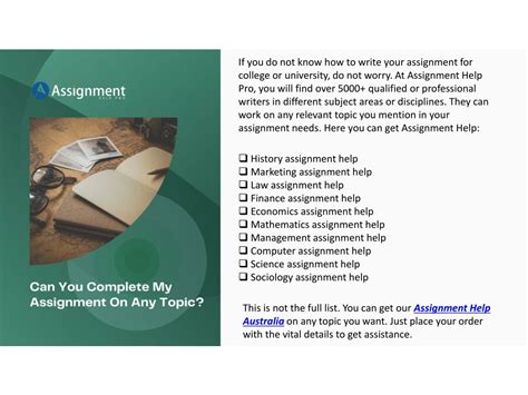 Ppt Guide To Write My Assignment In Australia Powerpoint Presentation