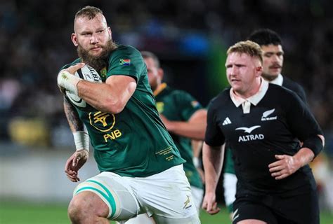 Resilient Springboks Lock Rg Snyman Reflects On Comeback Journey As He