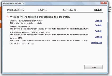Content Editor Cannot Install Umbraco