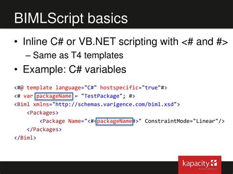 Ppt Biml And Ezapi Powerpoint Presentation Free Download Id1662727