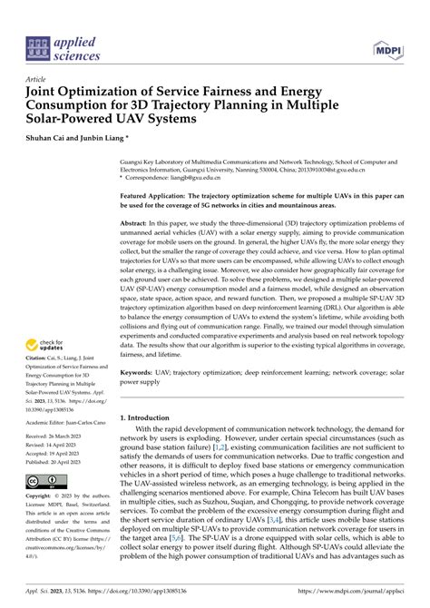 Pdf Joint Optimization Of Service Fairness And Energy Consumption For 3d Trajectory Planning