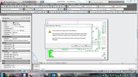 Cannot Plot Due To Unreconciled New Layer Warning Autocad Drawing