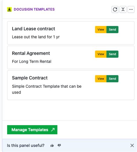 integrating with docusign using custom ui extensions
