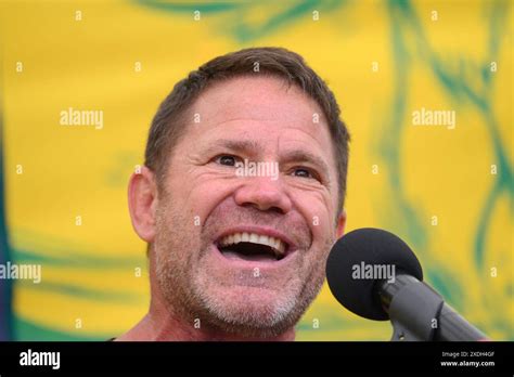 Steve Backshall TV Nature Presenter Speaking In Parliament Square