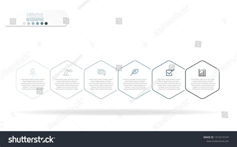 Infographic Diagram Design Step Process Flowchart Stock Vector Royalty