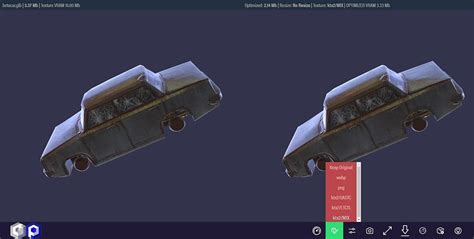 Glb Optimizer For Geometry And Texture Conversion Webp And Ktx2
