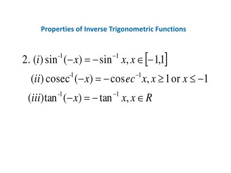 PPT Inverse Trigonometric Functions PowerPoint Presentation Free Download ID