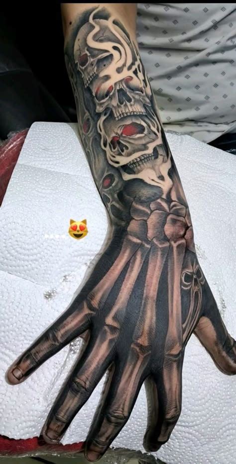 Skull Hand Tattoo Lil Jeff
