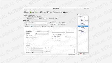 Cara Menggunakan Handbrake Untuk Kompres Video