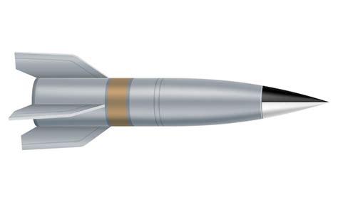 Premium Vector Long Range Ballistic Military Missile Vector Illustration