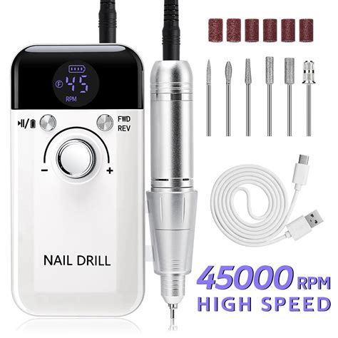 Portable Nail Drill Professional Nail Drill Machine 45000 Rpm