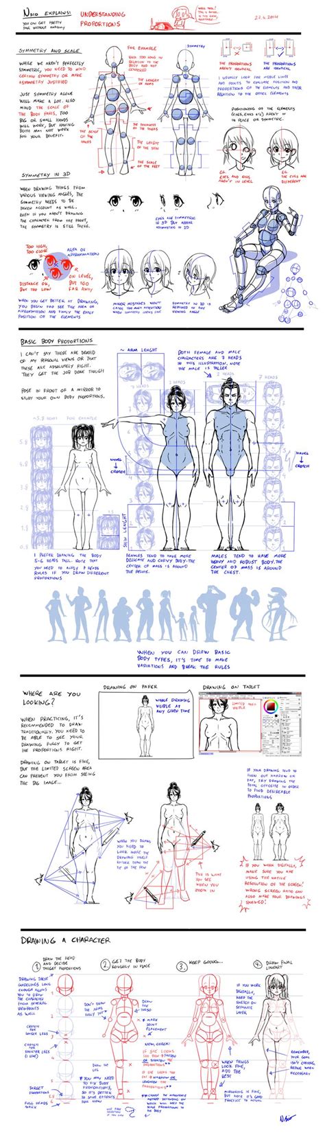 Nsio Explains Understanding Proportions By Nsio On DeviantART Drawing Tutorial Human Figure